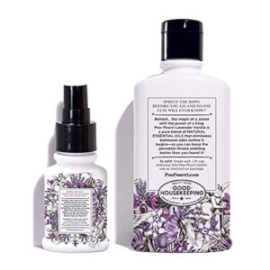 Poo-Pourri Lavender Vanilla 9-Ounce Refill Bottle and 1.4-Ounce Refillable Bottle Lavender Vanilla