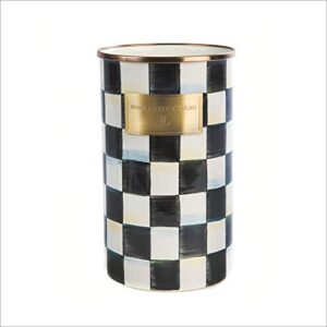 mackenzie-childs courtly check enamel utensil holder, cute holder for utensils