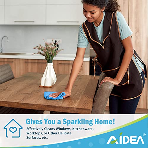 AIDEA Microfiber Cleaning Cloths-100PK, Softer and More Absorbent, Lint-Free, Wash Cloth for Home, Kitchen, Car, Window (12in.x12in.)