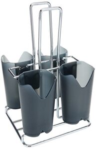 prodyne bravada flatware caddy, one size, black-smoke