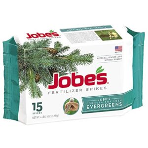 jobe’s, fertilizer spikes, evergreen tree, 15 count, slow release, cypress, juniper, magnolia