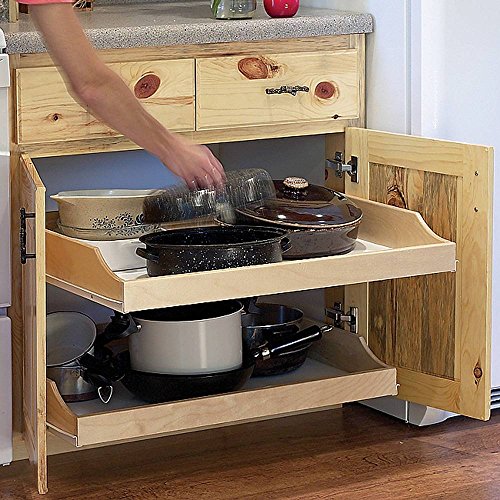 20" Birch Pullout Shelf Kit (One Shelf), 1/4" Bottom