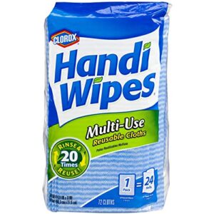 clorox handi wipes, dry multi-use reusable cloths, 72 count