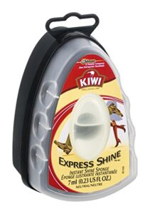 kiwi express shoe shine sponge | leather care for shoes, boots, furniture, jacket, briefcase and more , purse, bag, packed by organica