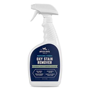 rocco & roxie oxy stain remover – oxygen powered carpet cleaner spray – spot cleaner for upholstery, couch, laundry, rug, clothes, car seat, mattress, sofa, and more. – pet & baby stains