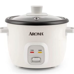 Aroma Housewares 4-Cups (Cooked) / 1Qt. Rice & Grain Cooker (ARC-302NG), White