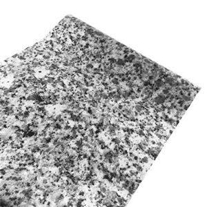 Simplemuji Light White Granite Look Terrazzo Film Vinyl Self Adhesive Kitchen Countertop Peel Stick Wallpaper Decal 17.7''x118''