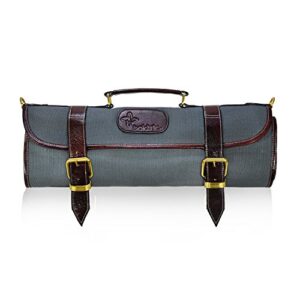 9 Pocket Canvas Knife Bag