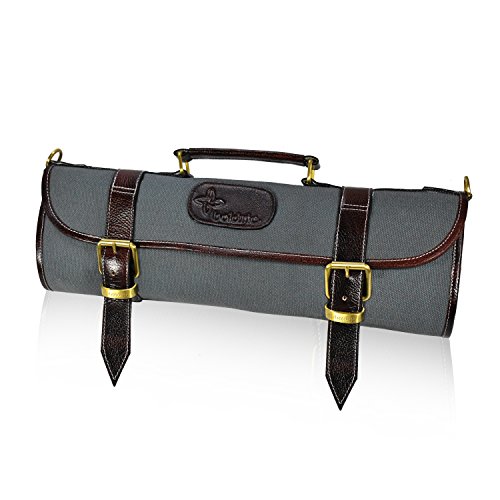 9 Pocket Canvas Knife Bag