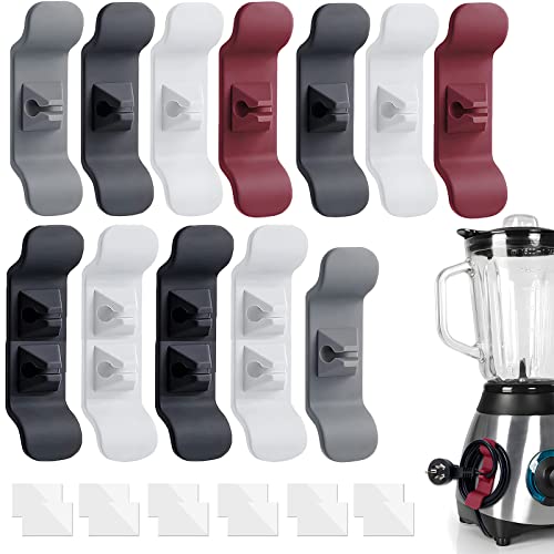 Cord Organizer for Appliances 12pcs Cords Winder Wrapper Appliance Home Kitchen Holder Keeper Power Organizers Wire Wrap Winders Stick On Mixer Blender Coffee Maker Pressure Cooker Toaster Air Fryer