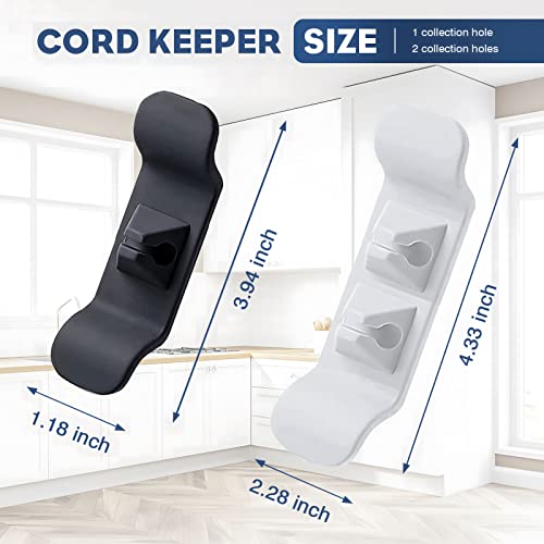 Cord Organizer for Appliances 12pcs Cords Winder Wrapper Appliance Home Kitchen Holder Keeper Power Organizers Wire Wrap Winders Stick On Mixer Blender Coffee Maker Pressure Cooker Toaster Air Fryer