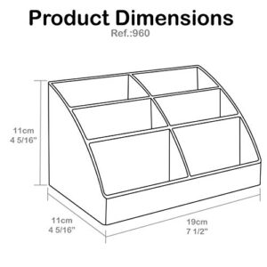 Acrimet Incline Desktop Easy Organizer Caddy Holder - Supplies Storage and Home Organization (Plastic) (Solid Green Color)