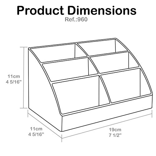 Acrimet Incline Desktop Easy Organizer Caddy Holder - Supplies Storage and Home Organization (Plastic) (Solid Green Color)