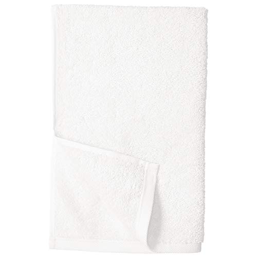 Amazon Basics Cotton Hand Towel - 12-Pack, White