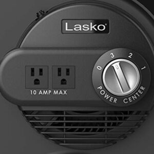 Lasko U12104 High Velocity Pro Pivoting Utility Fan for Cooling, Ventilating, Exhausting and Drying at Home, Job Site and Work Shop, Black 12104 12.2 x 9.6 x 12.3 inches