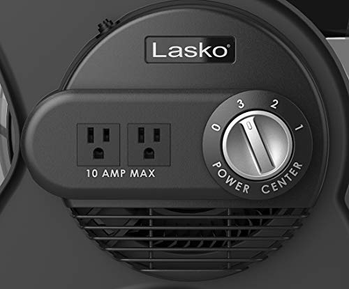 Lasko U12104 High Velocity Pro Pivoting Utility Fan for Cooling, Ventilating, Exhausting and Drying at Home, Job Site and Work Shop, Black 12104 12.2 x 9.6 x 12.3 inches