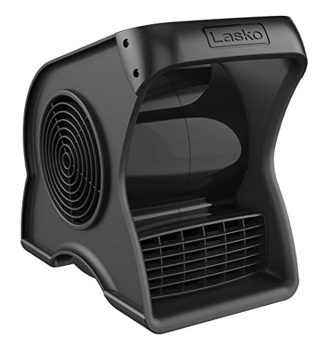 Lasko U12104 High Velocity Pro Pivoting Utility Fan for Cooling, Ventilating, Exhausting and Drying at Home, Job Site and Work Shop, Black 12104 12.2 x 9.6 x 12.3 inches