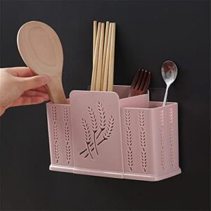 Yalych Utensil Caddy Traceless Stick Plastic Hollow Chopsticks Cage Pen Holder ( Color : One Size )