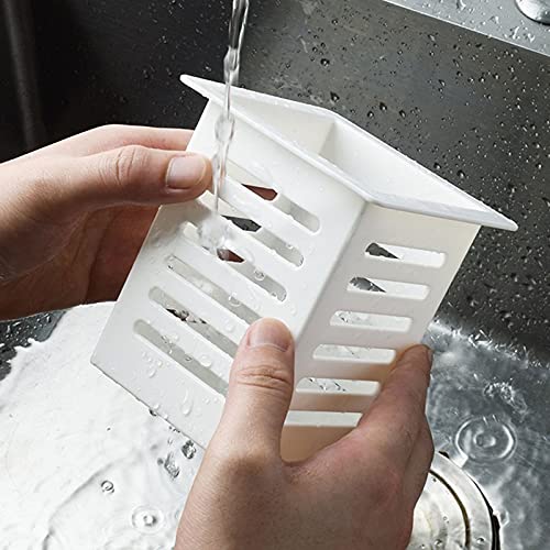 Yalych Utensil Caddy Multifunctional Drain Chopstick Holder Kitchen Storage Rack Cutlery Drain Shelf Detachable Pen Holder