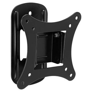 mount-it! mi-2829 small tv monitor wall mount | rv tv mount | vesa wall mount | fits 19 20 21 22 23 24 25 27 32 inch screens | 75 100 vesa compatible | low-profile slim design | 44lb capacity