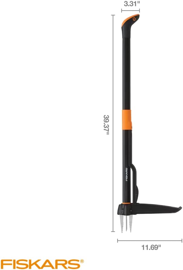 Fiskars 339950-1002 4-Claw Weeder, 39 Inch