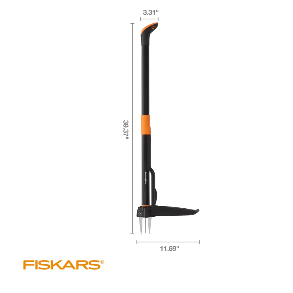 Fiskars 339950-1002 4-Claw Weeder, 39 Inch