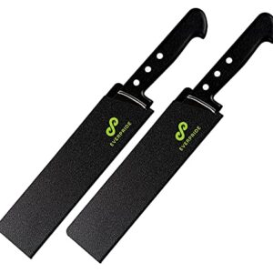 EVERPRIDE 10 Inch Chef Knife Sheath Set (2-Piece Set) Universal Blade Edge Cover Guards for Chef and Kitchen Knives – Durable, BPA-Free, Felt Lined, Sturdy ABS Plastic – Knives Not Included