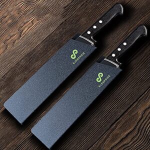 EVERPRIDE 10 Inch Chef Knife Sheath Set (2-Piece Set) Universal Blade Edge Cover Guards for Chef and Kitchen Knives – Durable, BPA-Free, Felt Lined, Sturdy ABS Plastic – Knives Not Included