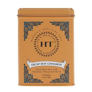 harney & sons ht decaf hot cinnamon tea, 20 tea sachets, 1.4 oz (40 g)