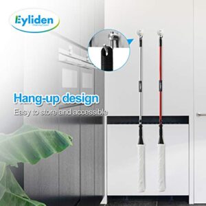 Eyliden Mop with 2 Reusable Heads, Easy Wringing Twist Mop, with 57.5 inch Long Handle, Wet Mops for Floor Cleaning, Commercial Household Clean Hardwood, Vinyl, Tile, and More