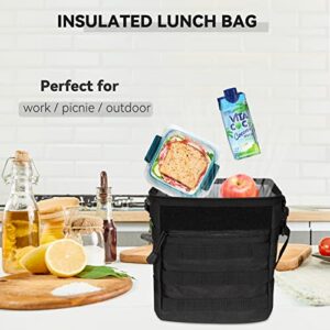 Tactical Lunch Bag Military Molle Lunch Box Picnic Beach Leak Proof Lunch Kit Tote Bag