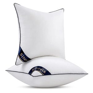 Siluvia 20"x20" Pillow Inserts Set of 2 Decorative 20" Pillow Inserts-Square Interior Sofa Throw Pillow Inserts Decorative White Pillow Insert Pair Couch Pillow (2, 20"x20" ,2Pack)