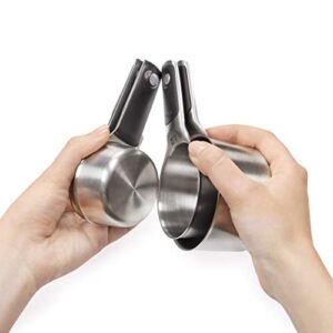 OXO Good Grips 4 Piece Stainless Steel Measuring Cups with Magnetic Snaps