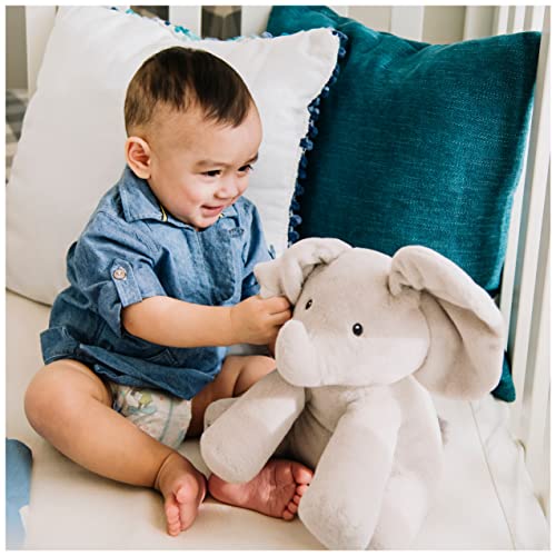 GUND Baby Official Animated Flappy The Elephant Stuffed Animal Baby Toy Plush for Baby Boys and Girls, Gray, 12" (Song Styles May Vary)