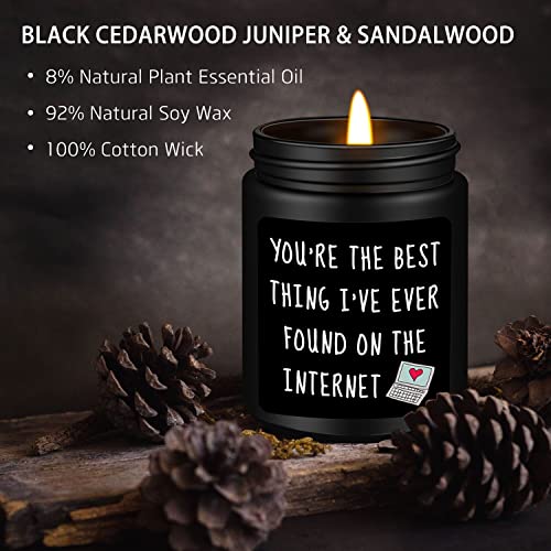 Gifts for Him,Anniversary Romantic Gifts for Him Boyfriend Husband,Funny Birthday Thanksgiving Christmas Valentines Day Gifts for Him Boyfriend Best Friends Men Dad Male,Candles Gifts for Men Him