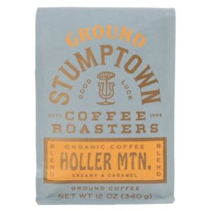 stumptown coffee roasters, organic medium roast ground coffee gifts – holler mountain 12 ounce bag, flavor notes of citrus zest, caramel and hazelnut