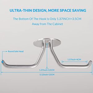 simpletome Mug Hooks Under Cabinet Coffee Cup Organizer Ceiling Storage Hanger for Office Cafe Bar Kitchen Utensils (3Pack, SUS304 Stainless Steel)