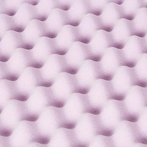 Best Price Mattress 3 Inch Egg Crate Memory Foam Mattress Topper with Soothing Lavender Infusion, CertiPUR-US Certified, Queen