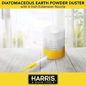 Harris Diatomaceous Earth Powder Duster with 6 Inch Extension Nozzle