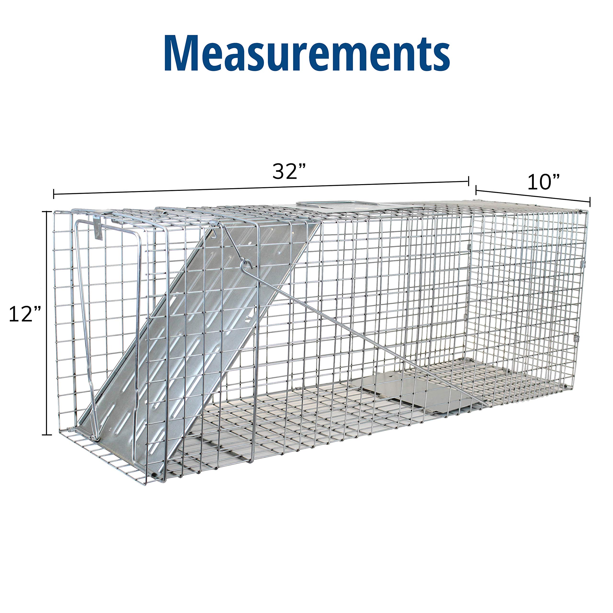 Havahart 1079SR Large 1-Door Humane Catch and Release Live Animal Trap for Raccoons, Cats, Bobcats, Beavers, Small Dogs, Groundhogs, Opossums, Foxes, Armadillos, and Similar-Sized Animals