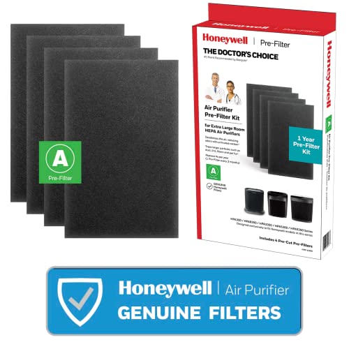 Honeywell HRF-A300 Air Purifier Pre Kit Filter, 4-Pack - Allergen Air Filter Targets Dust, VOC, Pet, Kitchen, and Wildfire/Smoke Odors