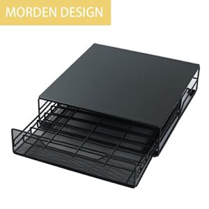 WIWIWISAM Cocktail Pod Holder for Bartesian Pod Drawer Storage Bartesian Pods Black Metal Modern Design(36 Pods)