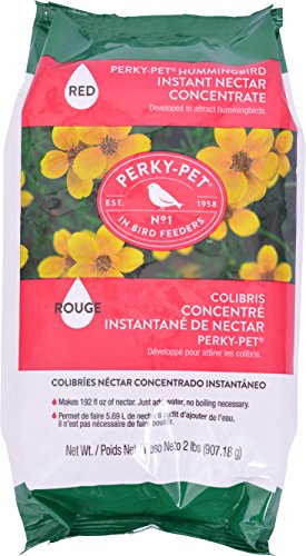 Perky Pet 244SFB Hummingbird Instant Nectar Powder Concentrate - 2lb - Makes 192 oz of Hummingbird Liquid Food Nectar