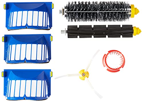 iRobot Roomba Authentic Replacement Parts - Roomba 600 Series Replenishment Kit (1 bristle brush, 1 beater brush, 1 spinning side brush, 3 AeroVac filters, and 1 round cleaning tool),White - 4636432