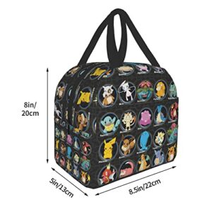 cwixnao Portable Lunch Box ,Insulated Durable Lunch Bag,Leak Proof Thermal Reusable Tote Box Bag With Pockets For Girls And Boys