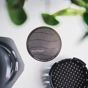 AeroPress Stainless Steel Reusable Filter - Metal Coffee Filter for AeroPress Original & AeroPress Go Coffee Makers, 1 Pack, 1 Filter