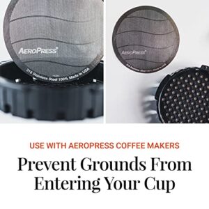 AeroPress Stainless Steel Reusable Filter - Metal Coffee Filter for AeroPress Original & AeroPress Go Coffee Makers, 1 Pack, 1 Filter