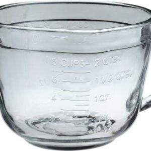 Anchor Hocking Glass 2-Quart Batter Bowl (1-piece, tempered tough for oven, fridge/freezer, microwave, and dishwasher)