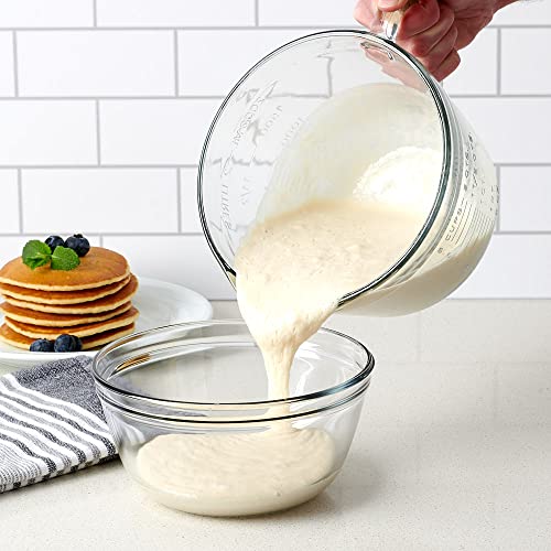 Anchor Hocking Glass 2-Quart Batter Bowl (1-piece, tempered tough for oven, fridge/freezer, microwave, and dishwasher)