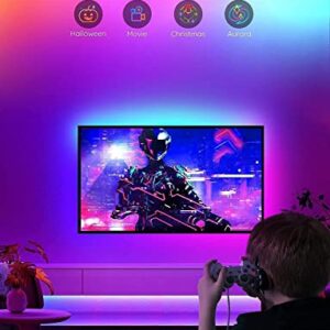 Govee 100ft RGBIC LED Strip Lights, Smart LED Lights Work with Alexa and Google Assistant, App Control Segmented DIY Multiple Colors, Color Changing Lights Music Sync, WiFi LED Light Strip for Bedroom